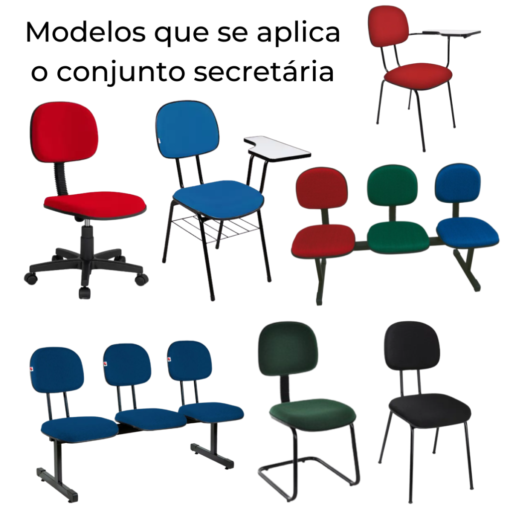Conjunto Assento E Encosto Para Cadeira Secretária - Cadeiras para ...